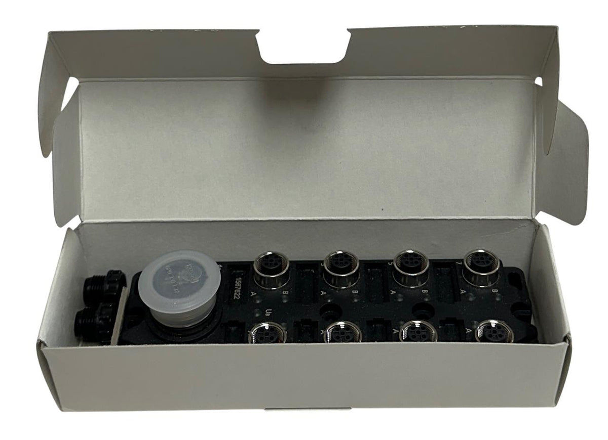 ESCHA 8I/OM12-5P3T / 8045647 M12 JUNCTION ANALOG I/O MODULE 8-WAY M23 ...