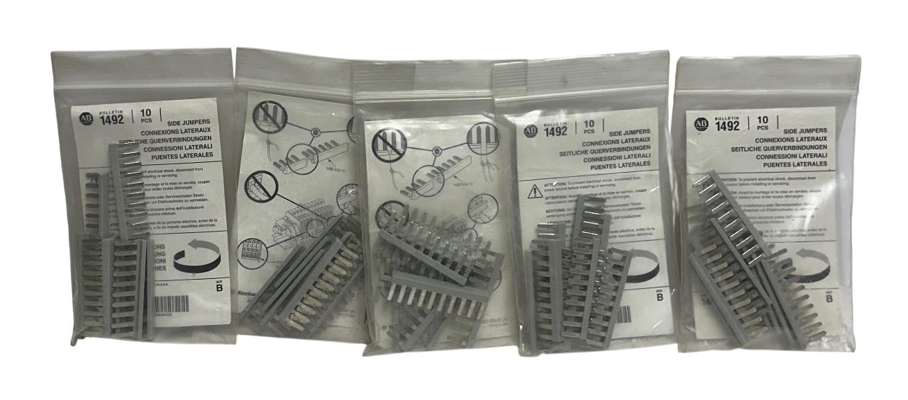 50 ALLEN BRADLEY 1492-SJ6-10 /B BULLETIN 1492 SIDE JUMPERS GRAY OEM NS ...