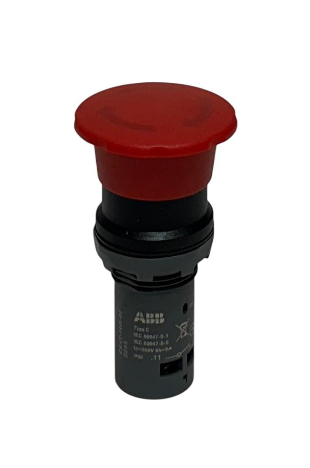ABB CE4T-10R-02 / CE4T10R02 EMERGENCY STOP SWITCH TYPE C 300V 5A IP20 ...