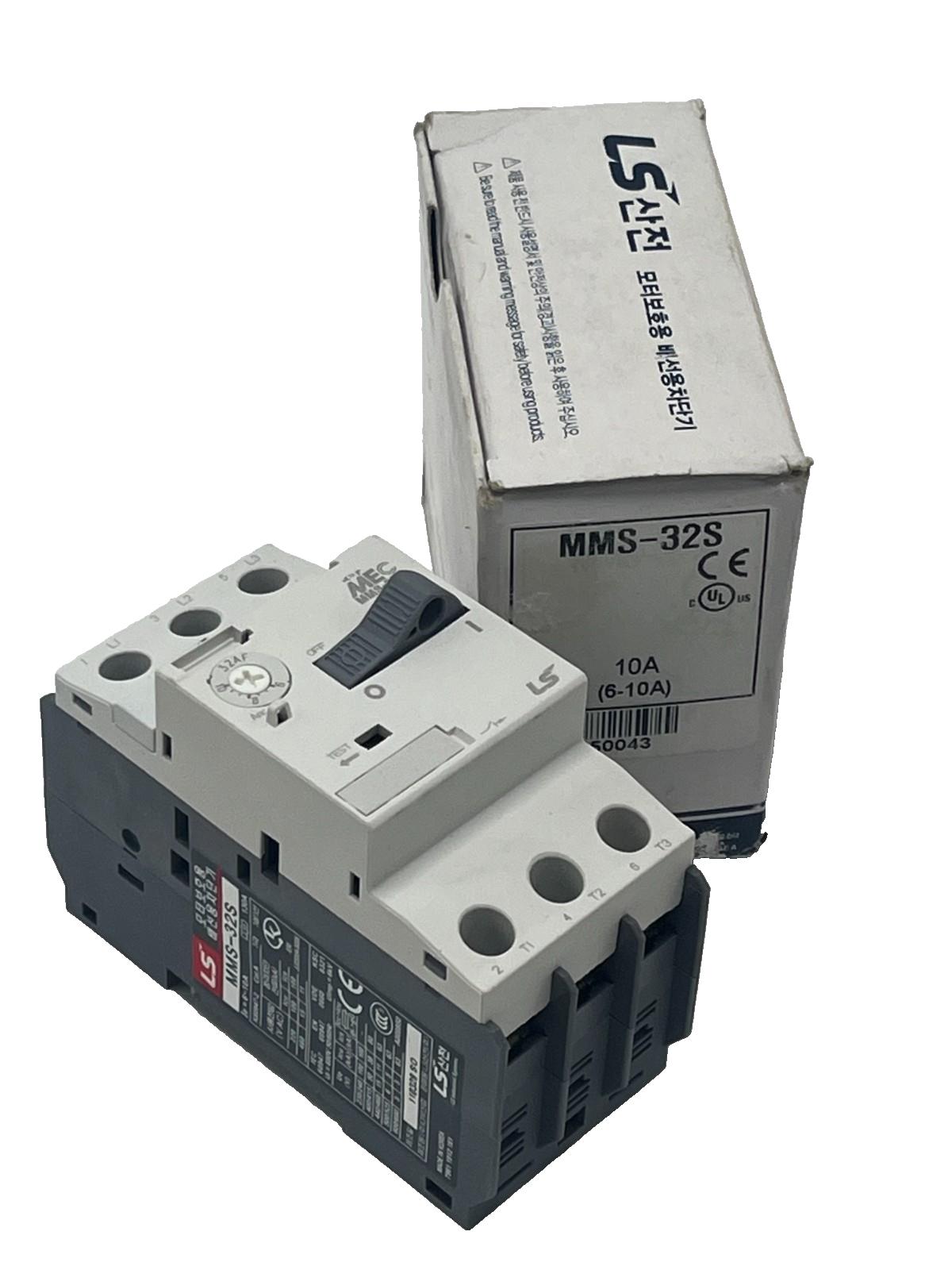 LS Electric MMS-32S-10A Manual Motor Starter Protector 6A to 10A 3-Pol ...