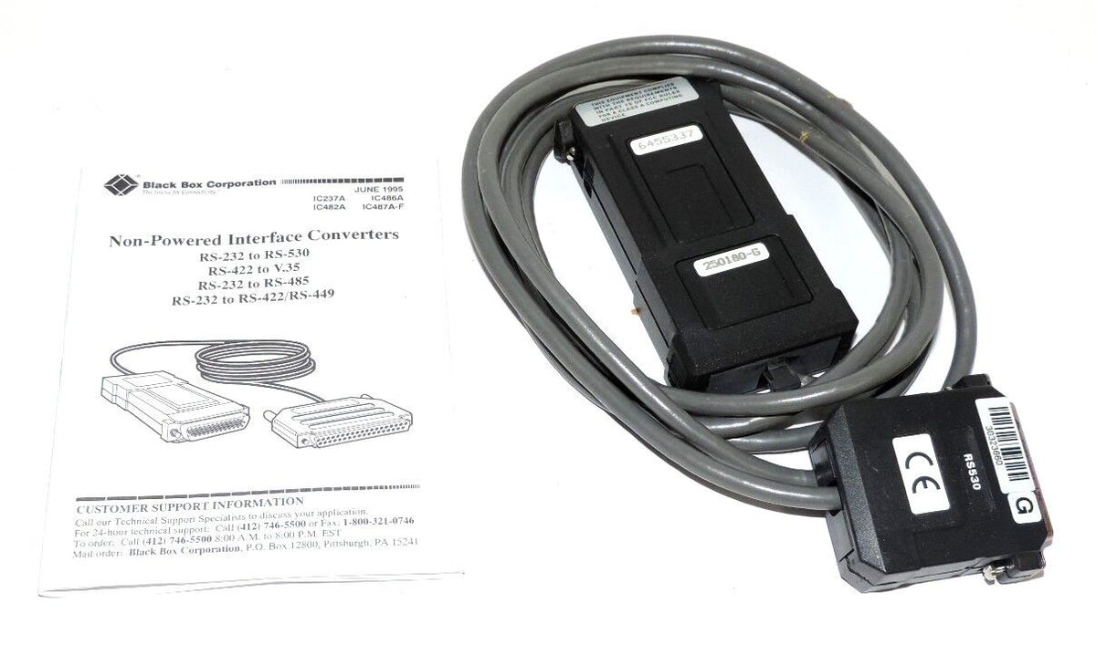 NIB BLACK BOX IC 237A-F RS232 TO RS530 INTERFACE CONVERTER — PremiumPLC